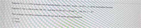 solved let f x y be a two variable function and hessian