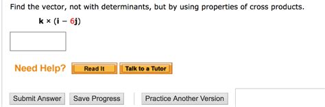 Solved Find The Vector Not With Determinants But By Using