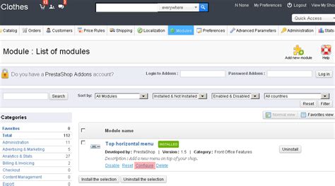Prestashop 15 How To Manage Categories Menu Template Monster Help