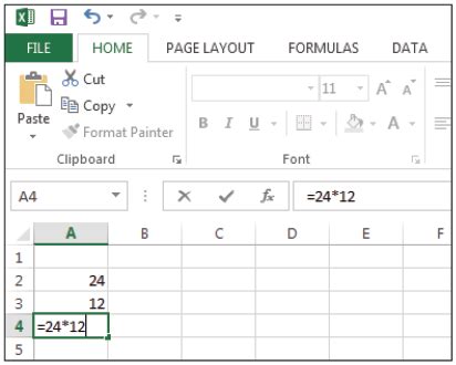 How To Create Formulas In Excel