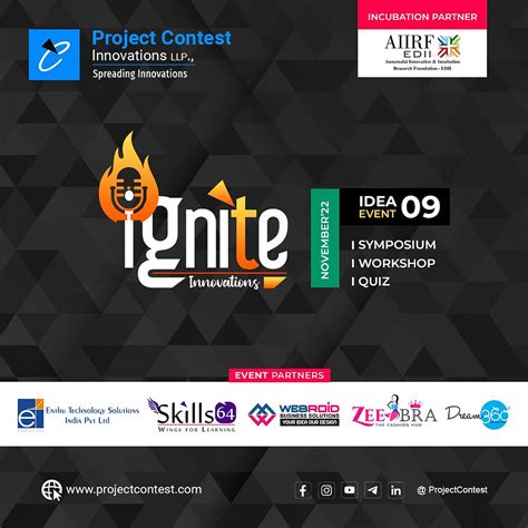 Ignite Innovations Idea Presentation Symposium Online By Project Contest Innovations Llp