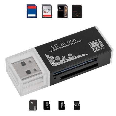 Acuvar Ultra High Speed Memory Card Reader Writer For SD SDHC SDXC MicroSD MicroSDHC
