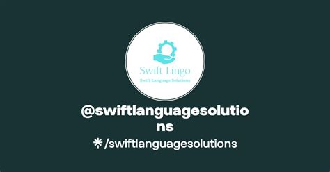 Swiftlanguagesolutions Twitter Instagram Linktree