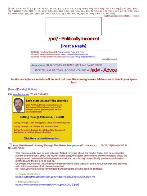 Pol Alan Watt General Cutting Through The Matrix Politically