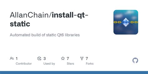 Github Allanchaininstall Qt Static Automated Build Of Static Qt6 Libraries