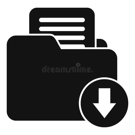 Backup Folder Icon Simple Vector Data Storage Stock Vector Illustration Of Upload Cloud
