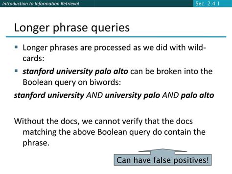 lecture 2 the term vocabulary and postings lists ppt download