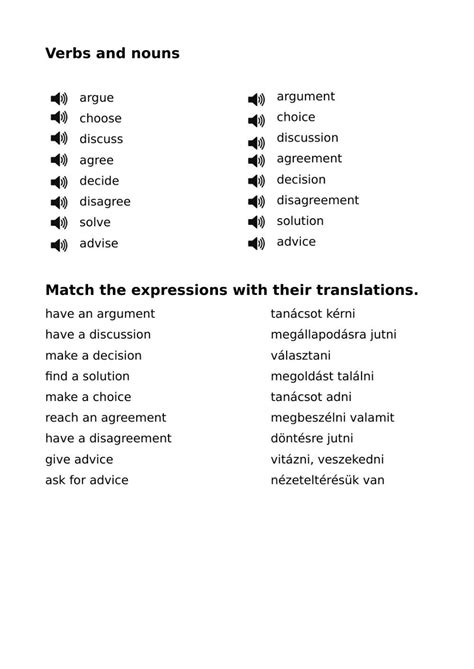 Examples Of Verbs And Nouns