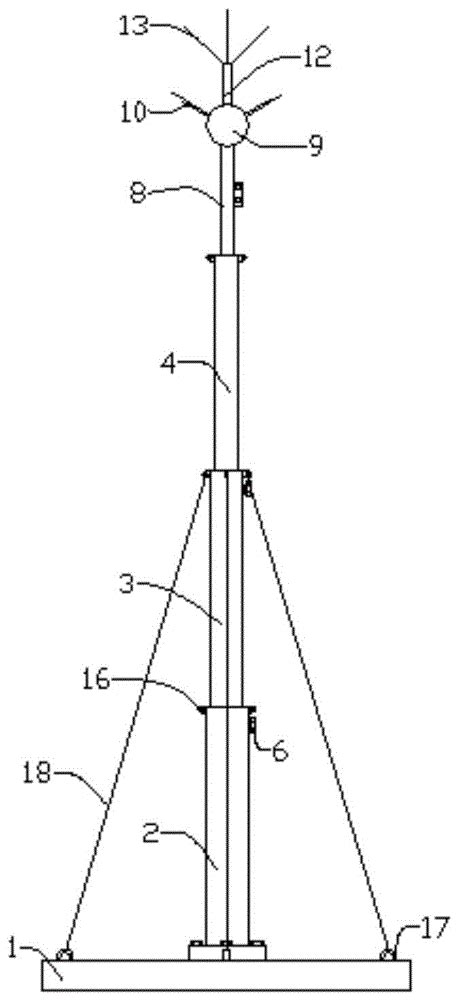 一种钛及钛合金避雷针的制作方法