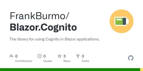 github frankburmo blazor cognito the library for using cognito in