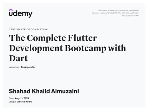 shahad alhazmi on linkedin udemy course completion certificate