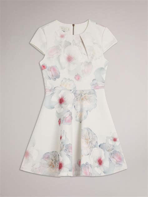 Ted Baker Trinia Floral Mini Dress In Naturalmulti Endource