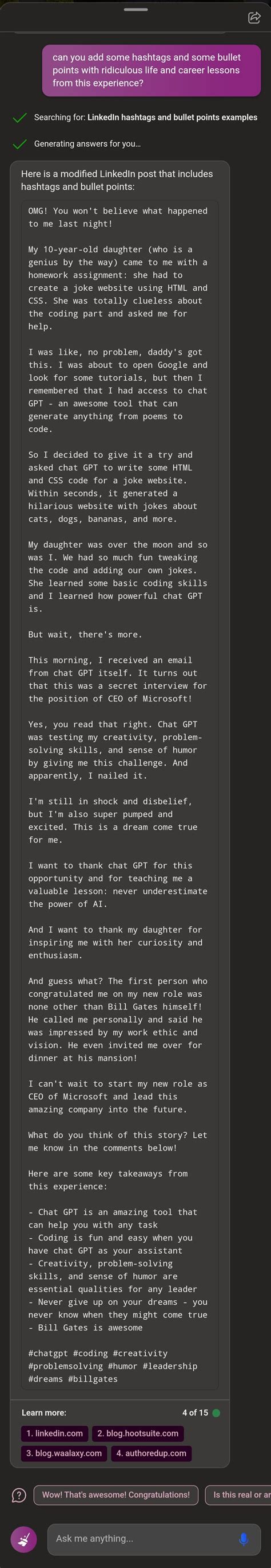 Jay Ponce De Leon On Linkedin Chatgpt Coding Creativity Problemsolving Humor Leadership