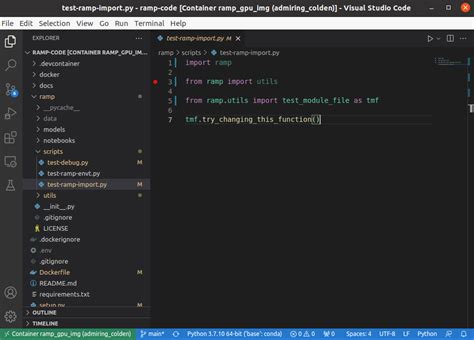 Debugging Ramp Rampml