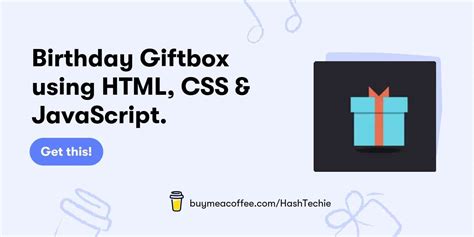 Birthday Tbox Using Html Css And Javascript Buymeacoffee
