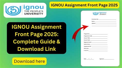 Ignou Assignment Download 2025 Download Assignments And Solved Pdfs