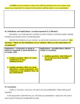 AP Seminar Individual Multimedia Presentation IMP Outline TPT