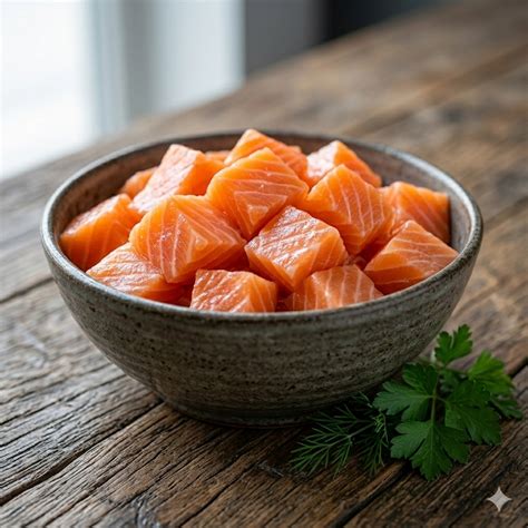 Norwegian Raw Salmon 200 Gm Chunks Seafoodbytortuga
