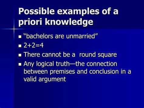 Ppt A Posteriori Knowledge A Priori Knowledge Powerpoint Presentation