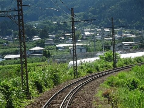 林檎の香りの中で長野電鉄長野線9
