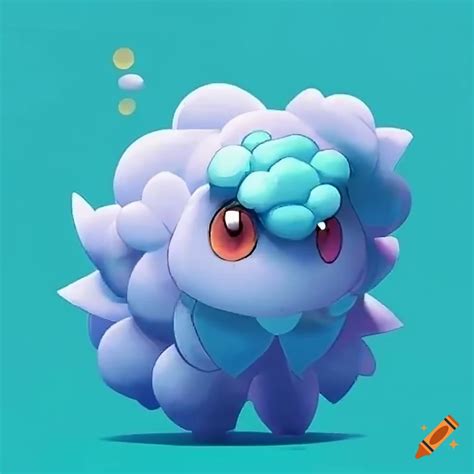 Illustration Of A Pokemon Evolving With Clouds