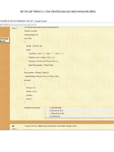 123doc De Thi Giua Ki Mon Lap Trinh C Pdf