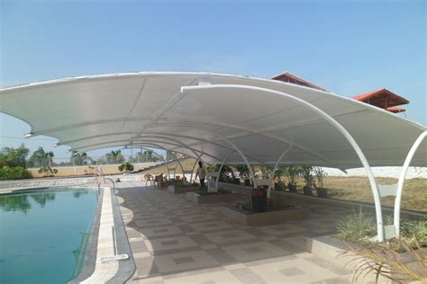 Tensile Structure Tensile Structure For Car Parking French Tensile Roofing Conical Tensile
