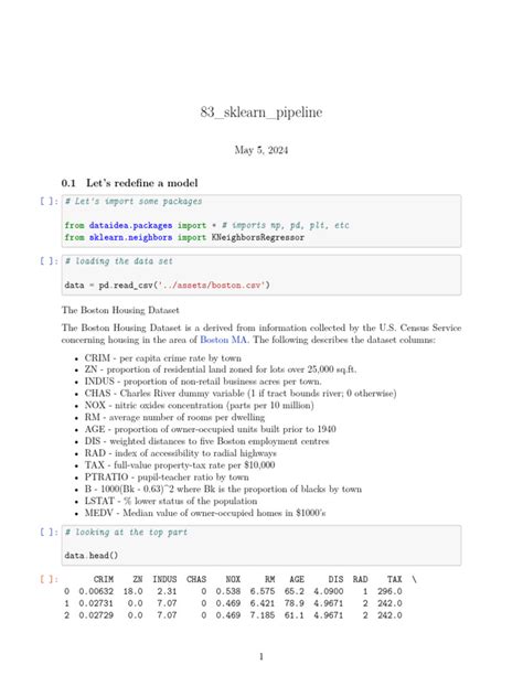 83sklearnpipeline Pdf Applied Mathematics Algorithms