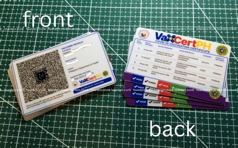 Resize And Print Your Vaxcert On Pvc Id Card Non Fading Computers