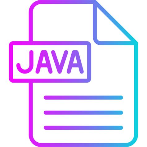 Java Generic Gradient Outline Icon