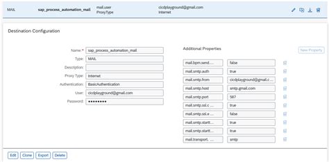 Solved Mail Destination On Sap Build Process Automation Sap Community
