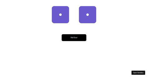 Dice Codesandbox