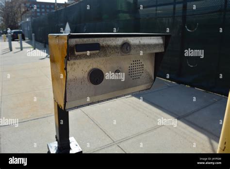 Gate Security Intercom Stock Photo Alamy