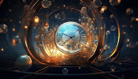 Premium Ai Image Quantum Space Time Continuum Futuristic Digital Art