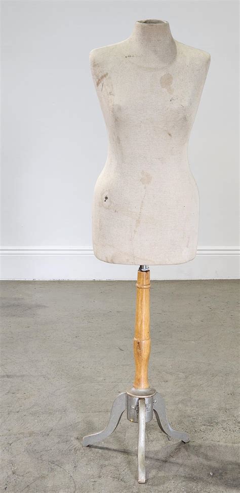 At Auction Vintage Mannequin On Pedestal Base 145cm