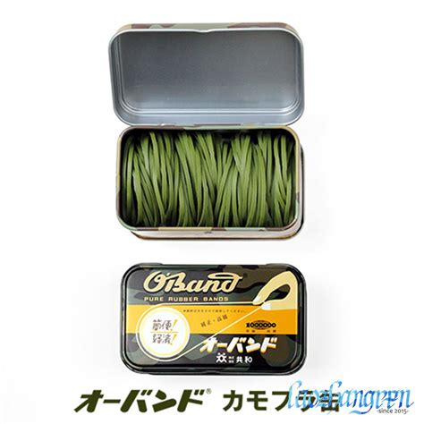 【老帳仁】株式會社共和 天然橡膠橡皮筋 迷彩罐 日本文具 Oband 錫盒 綑綁 束口 包裝 固定 手工藝 髮圈 蝦皮購物