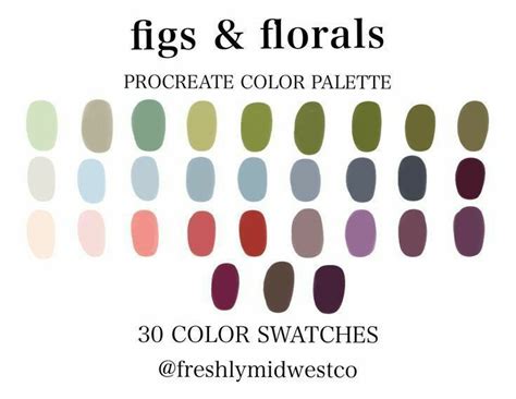 Boho Earth Tone Procreate Color Palette Bundle Color Etsy Uk Artofit