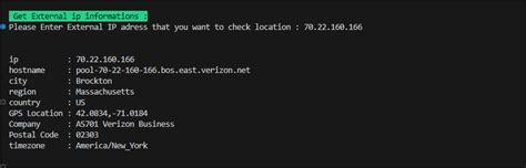 Get All External Ip Details Using Powershell