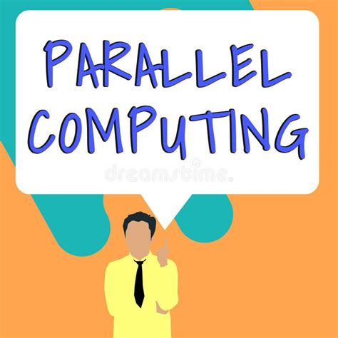 Hand Writing Sign Parallel Computing Business Approach Simultaneous