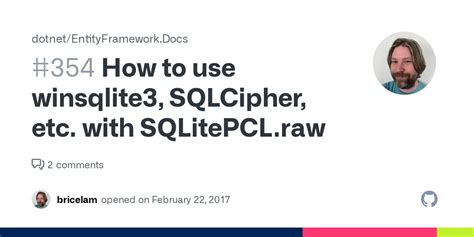 how to use winsqlite3 sqlcipher etc with sqlitepcl raw · issue 354 · dotnet entityframework