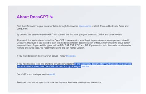 🐛 Bug Report Broken Link On About Docsgpt Page · Issue 498 · Arc53docsgpt · Github