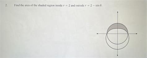 Solved Find The Area Of The Shaded Region Inside R And Chegg Com