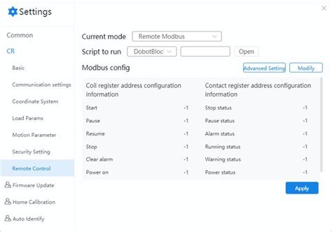 Remote Control — Dobot Cr Series Documentation