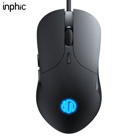 Inphic B1 Gaming Mouse Wired 200 8800dpi 6 Buttons Customizable Ergonomics Optical Mouse Led