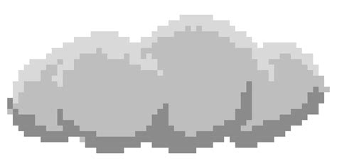 Illustration Of Pixel Cloud Icon 13442187 Png