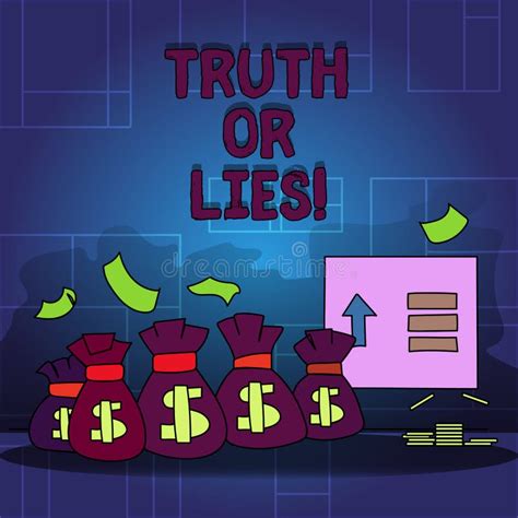 Handwriting Text Truth Or Lies Concept Meaning Decide Between A Fact