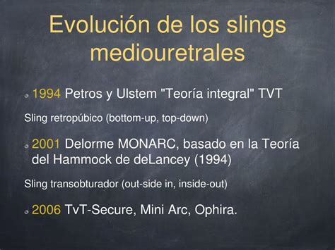 Ppt Slings Mediouretrales Cuando Elegir Transobturador O Retropúbico