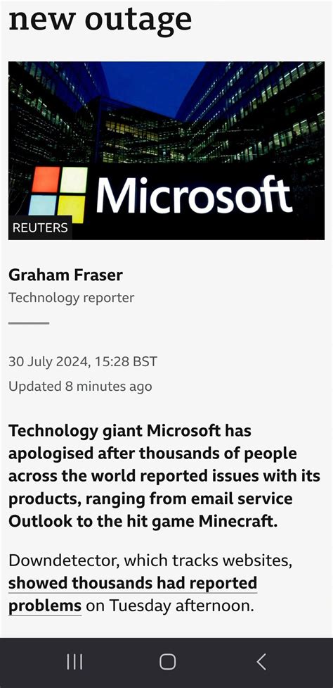 Wahaj Yasin On Linkedin Another Microsoft Outage Affecting Services