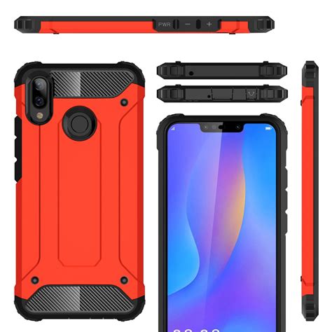 Military Defender Shockproof Case Huawei Nova I Red
