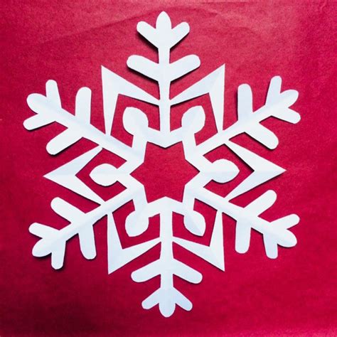 Paper Snowflake Patterns For Beginners PDF Digital Download Paper Craft DIY Snowflakes